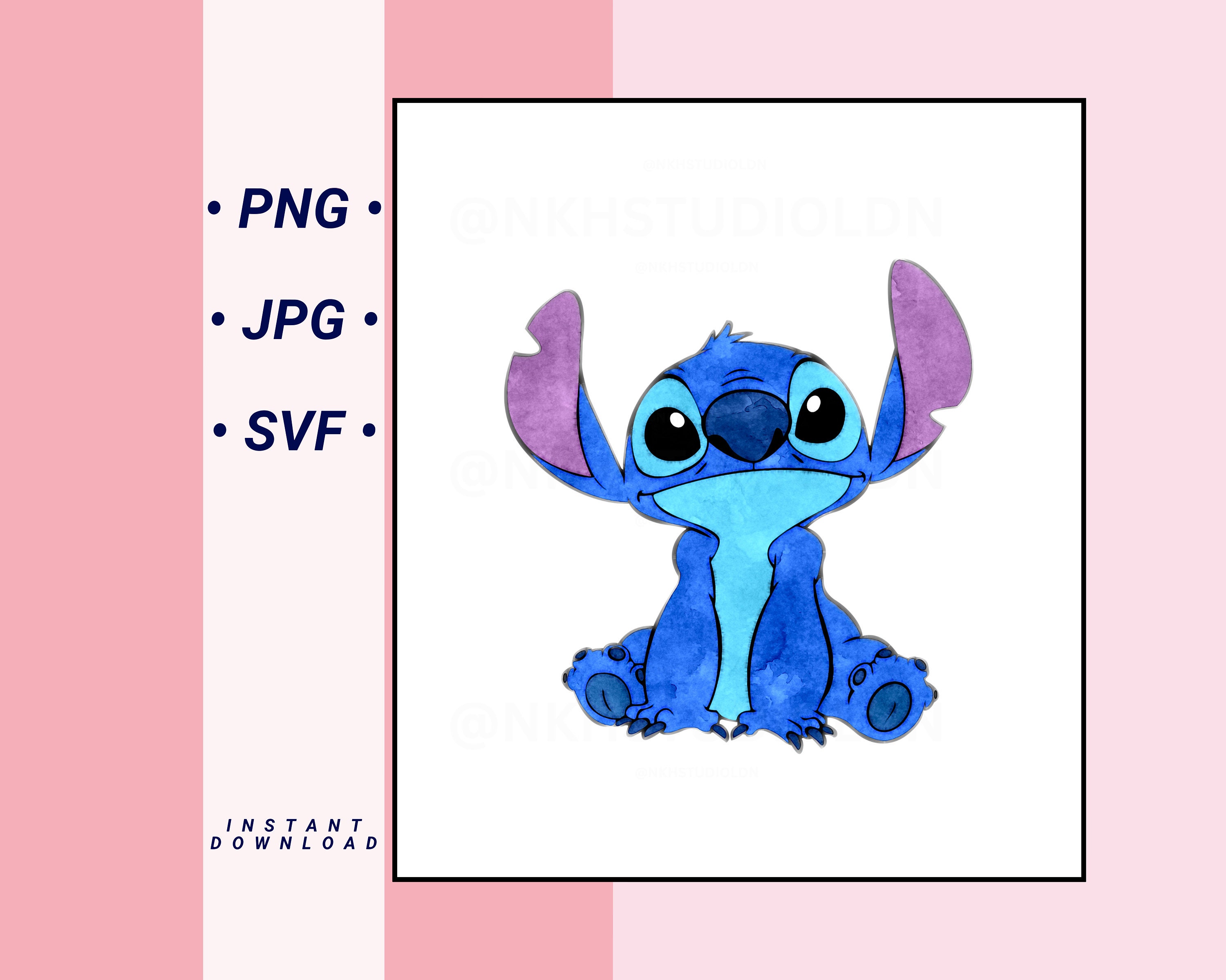 Stitch Clip Art Watercolour Lilo and Stitch SVG Stitch SVG Stitch ...