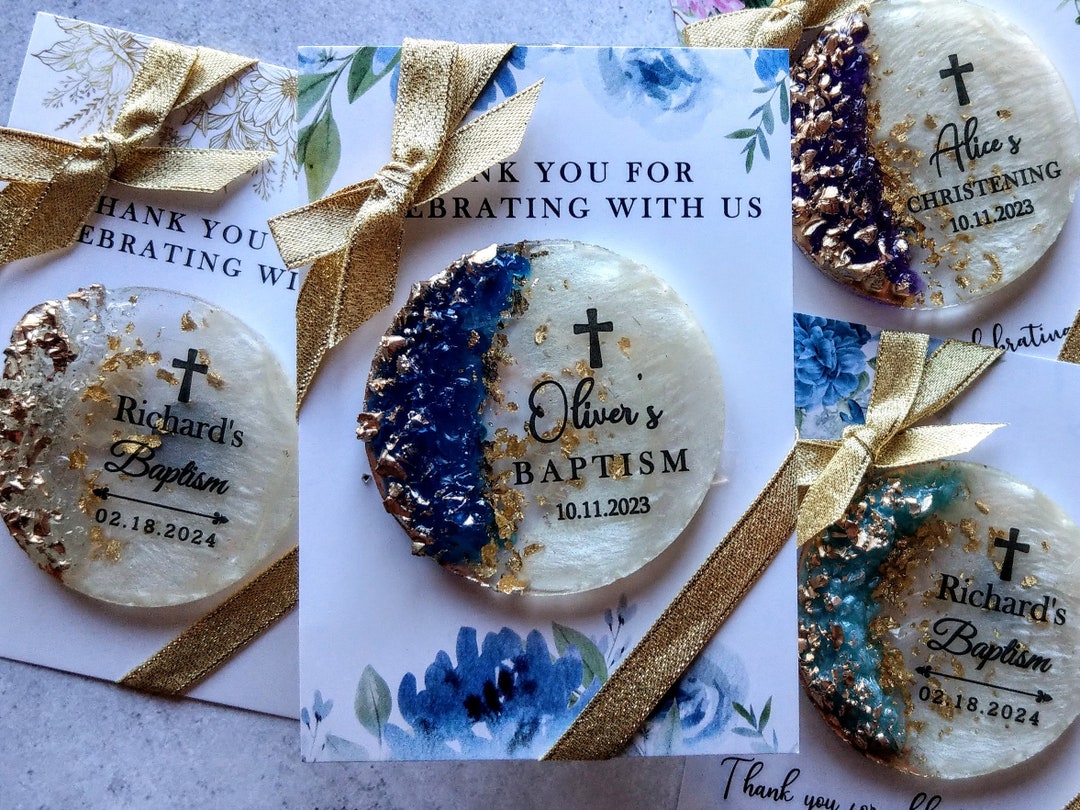 Baptism Favors for Boy / Christening Magnet / Confirmation Favors ...