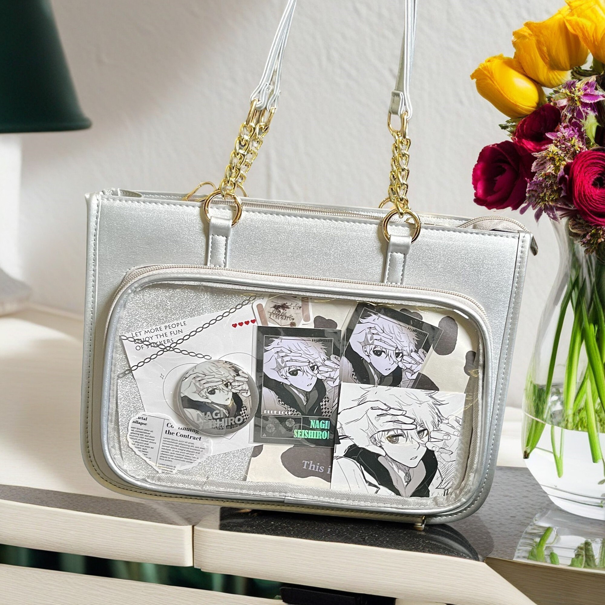 Cute Ita Bag, Kawaii Ita Shoulder Bag, Anime Ita Bag, Pin Display Bag ...