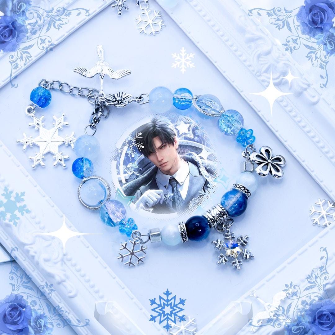 Love and Deepspace Zayne Bracelet Anime Beaded Charm Cluster Bracelet ...