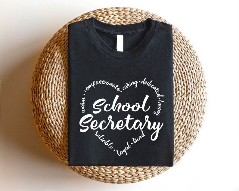 School Secretary Heart T-shirt, in My School Secretary Era Shirt, but ...