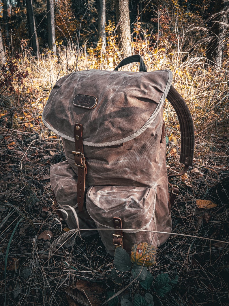 Backpack Bushcraft VANDRÁK Waxed 45l - Coyote - Etsy