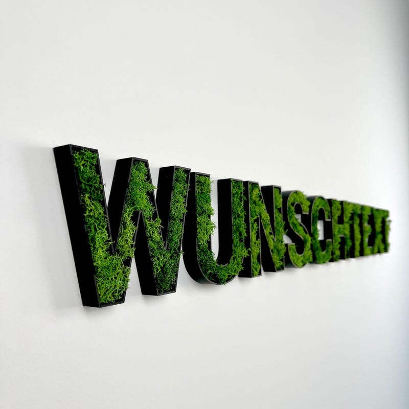 Moss Letters - Etsy
