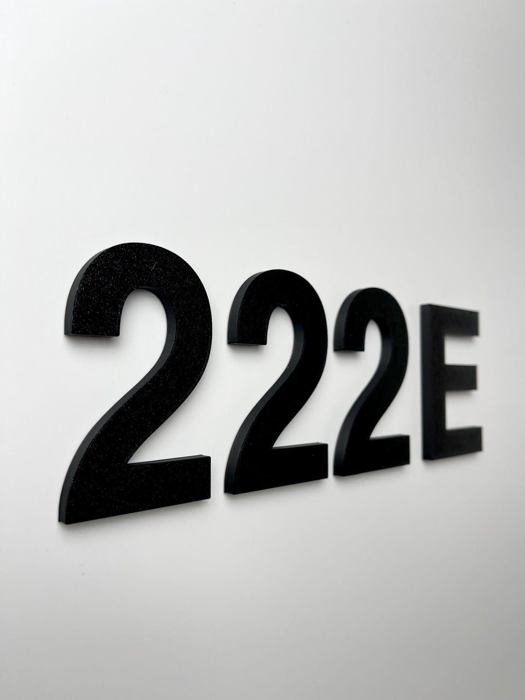 Modern 3D Wall Numbers – Individual House Numbers & Decoration for ...