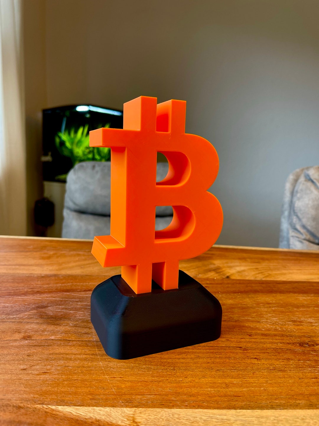 Bitcoin Sign Stand Bitcoin Sign, Trader Gift, Trader Decoration ...