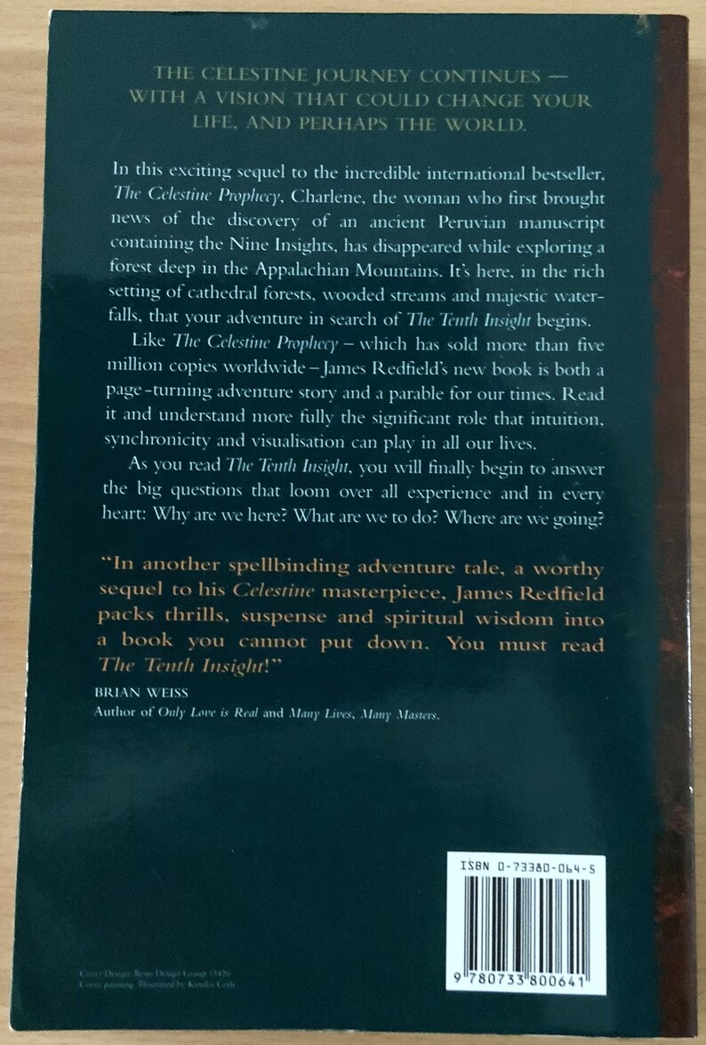 The Tenth Insight: Holding the Vision, James Redfield Hardcover Book - Etsy