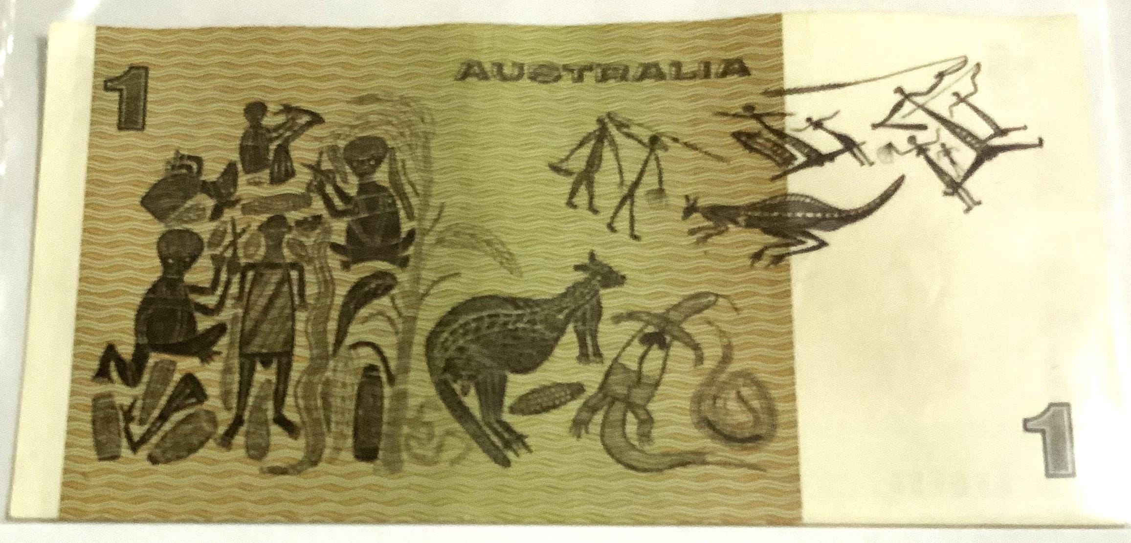 Australian One Dollar Paper Bank Note Circulated in Good Condition 1982 ...