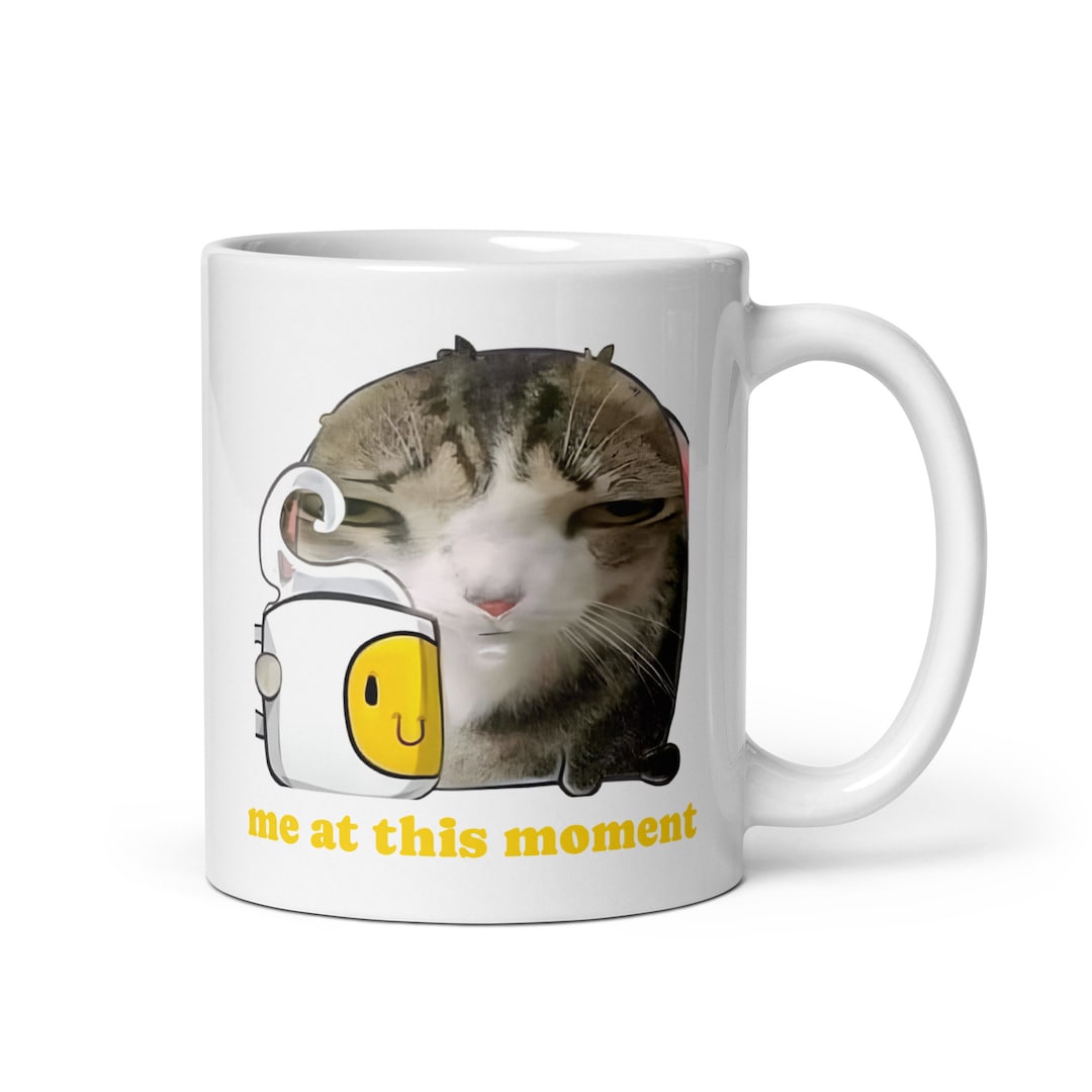 Me at This Moment: Kitten Meme Mug, Cat Meme Mug, Funny Cat, Sad Cat ...