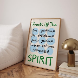 Fruits of the Spirit Poster - Instant Download - Scripture Art Print ...