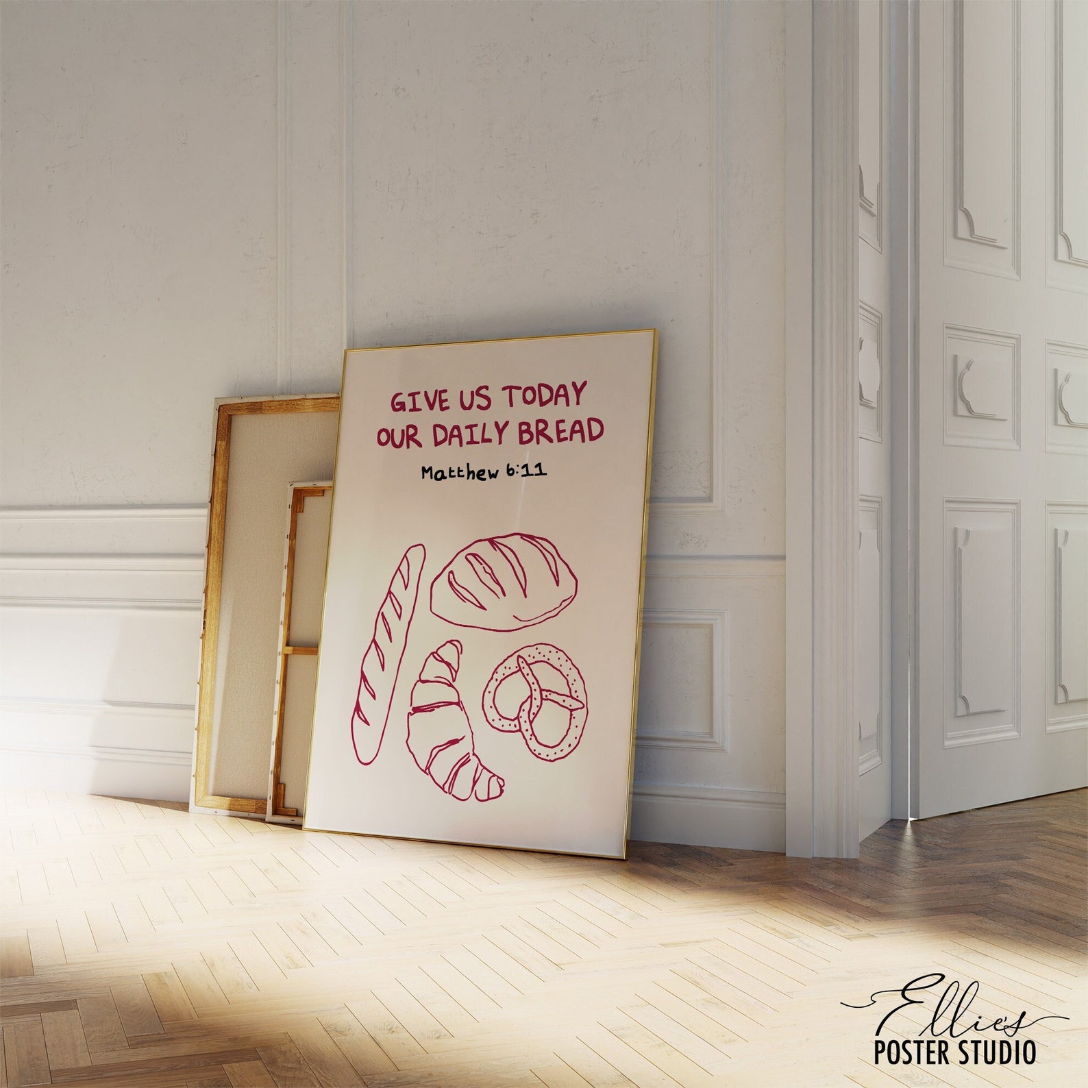 Daily Bread Bible Verse Poster- Digital Download - Scripture Art Print ...