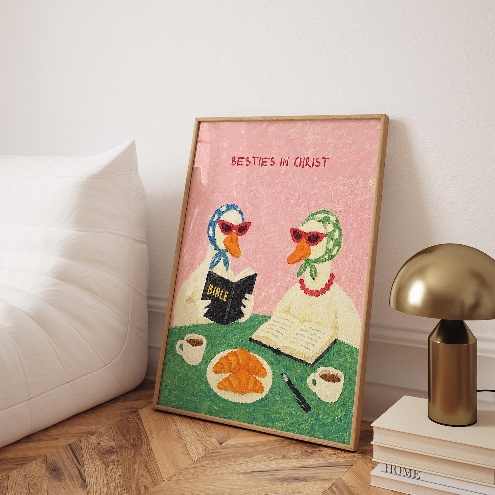 Funny Christian Duck Wall Art Print Bible Study Poster Faith Based Wall ...