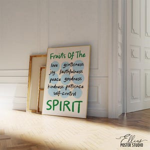 Fruits of the Spirit Poster - Instant Download - Scripture Art Print ...