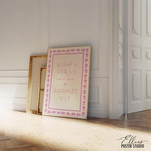 Bible Verse Poster Digital Download Romans 8:31 Christian Printable ...