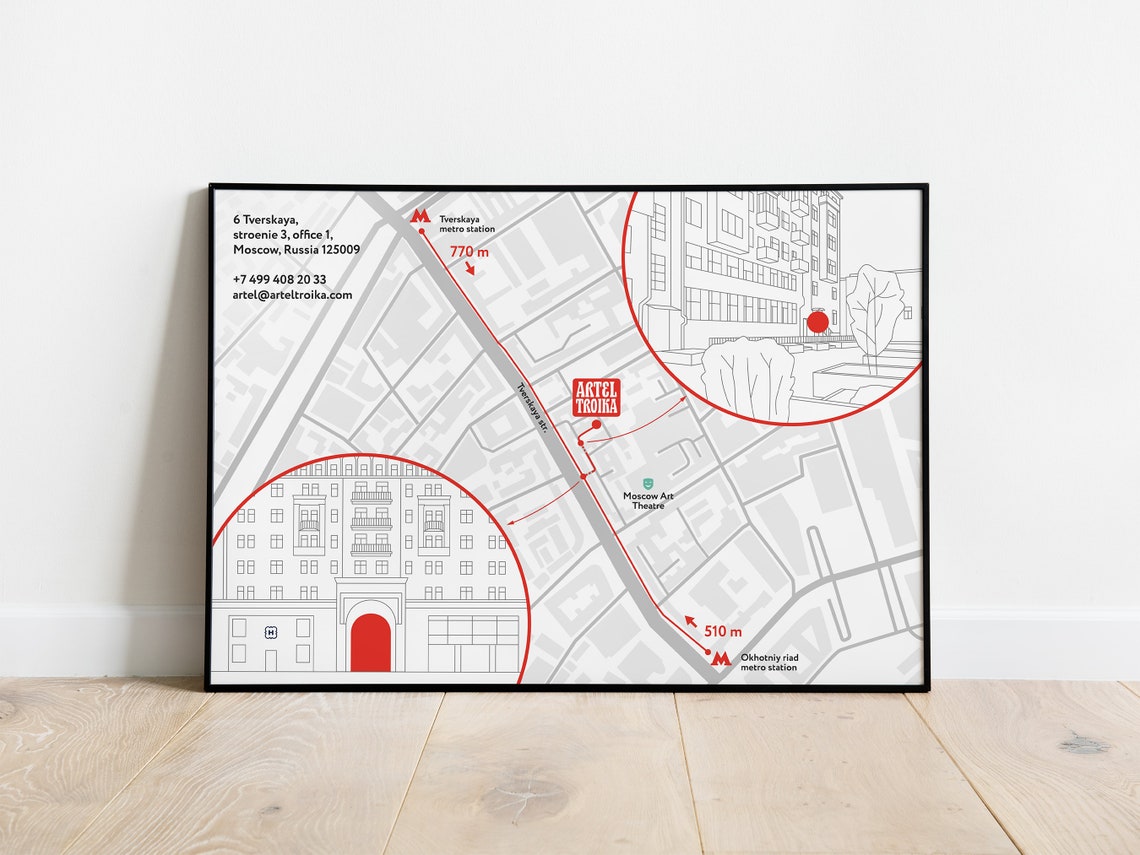 Custom Map of Any Location Digital Map Design Printable - Etsy
