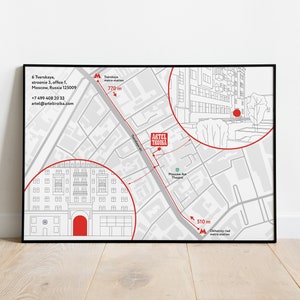 Custom Map of Any Location | Digital Map Design | Printable - Etsy