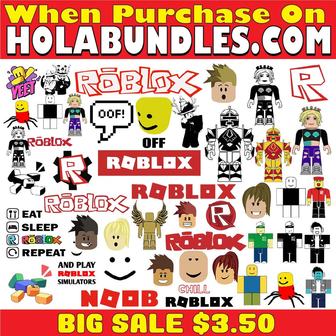 Roblox Bundle Svg, Roblox Svg Bundle, Roblox Font, Roblox Svg, Roblox ...