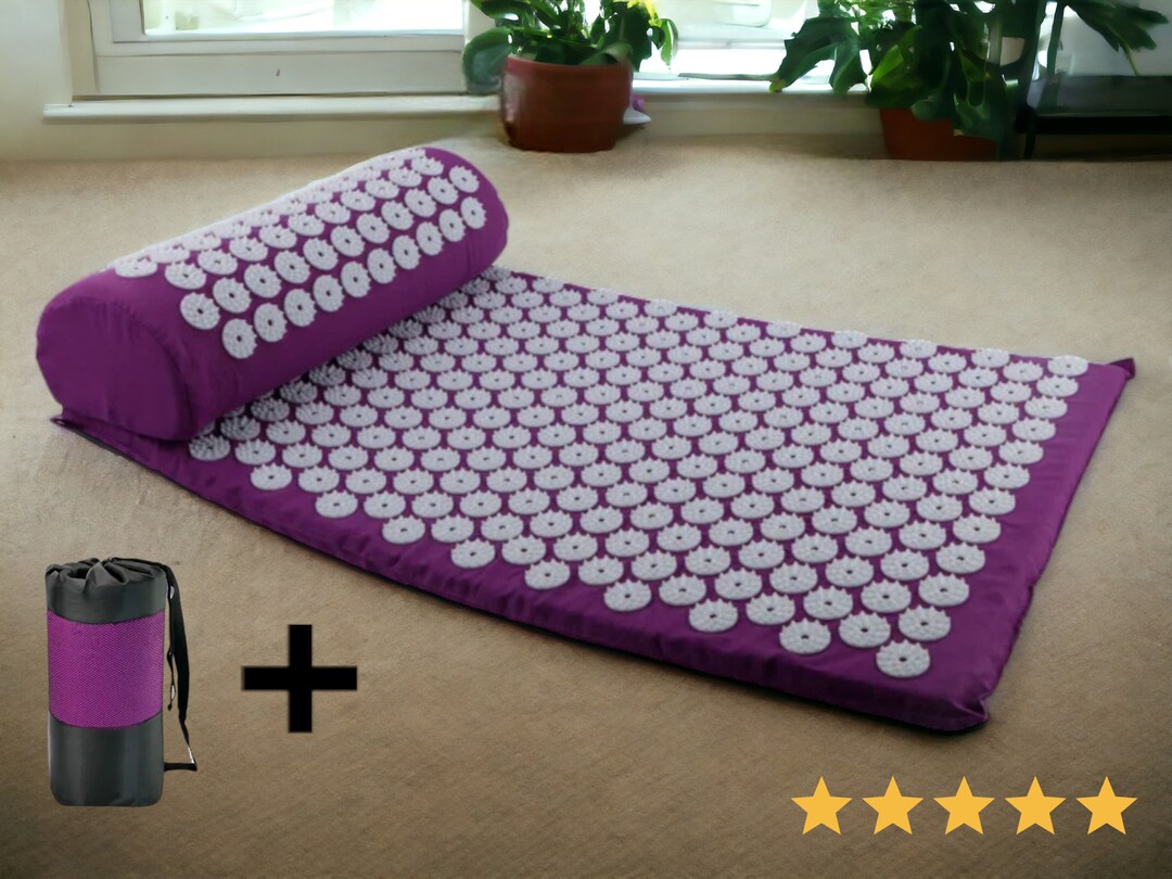 Handmade Acupressure Mat Pillow Acupuncture Mat Organic Cotton Yoga Mat ...