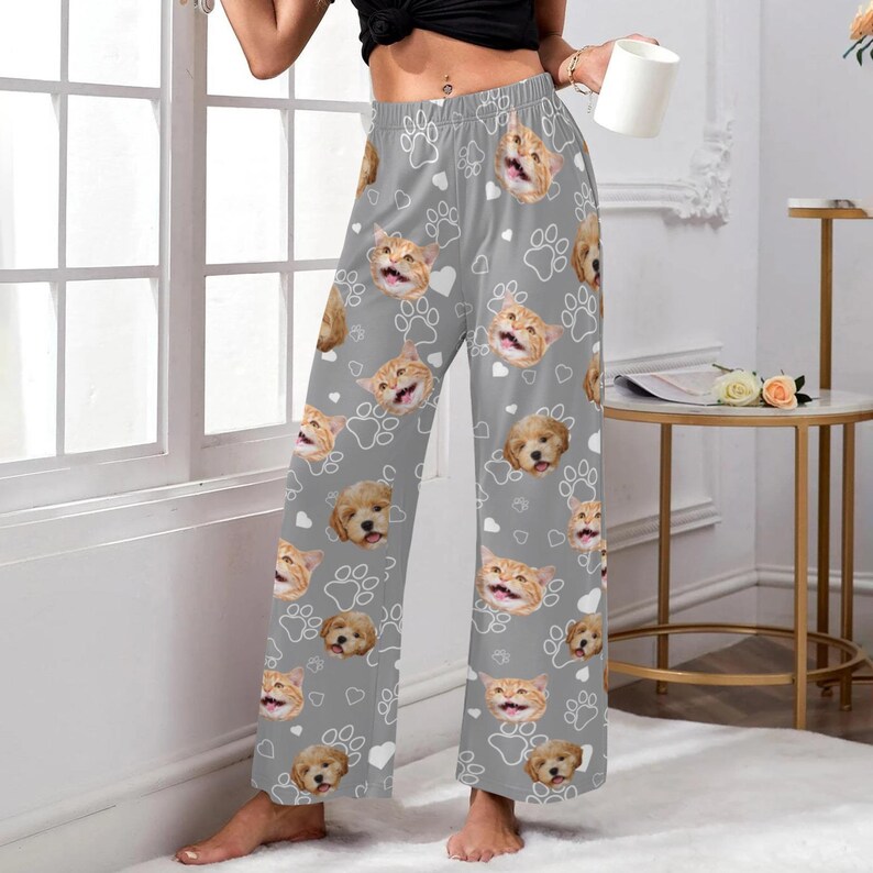 Custom Pajama Pants With Photo, Personalized Face Pajamas Pants for ...