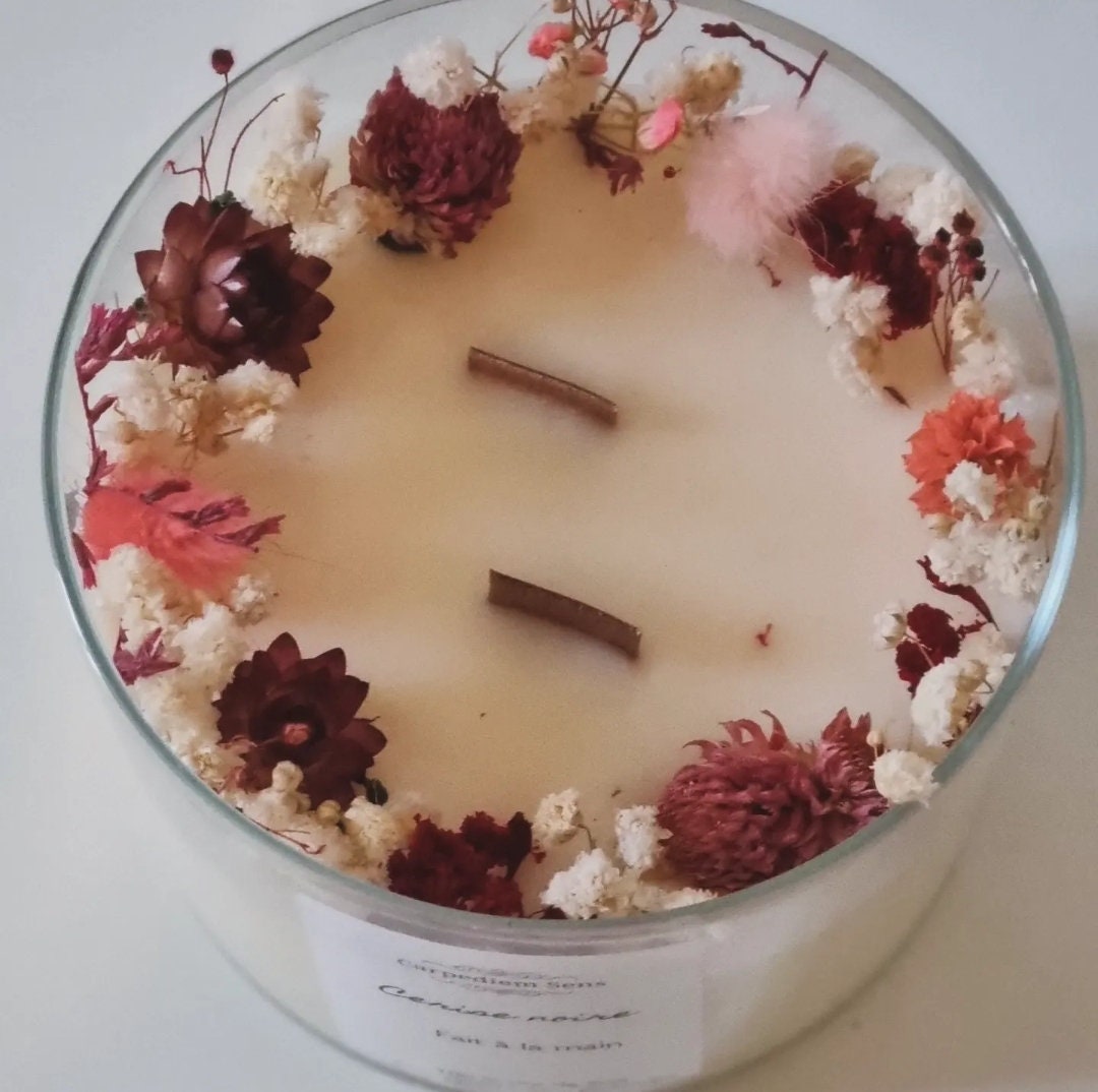 Personalized Handmade Candle Made From Soy Wax and Grasse Scent 300 Gr ...