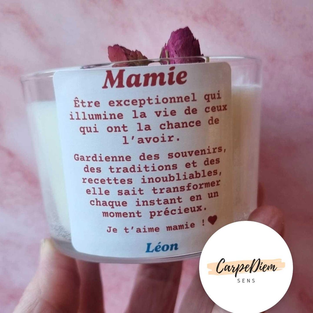 Grandma Scented Christmas Candle - Gift for Grandma, Grandmother's Day ...