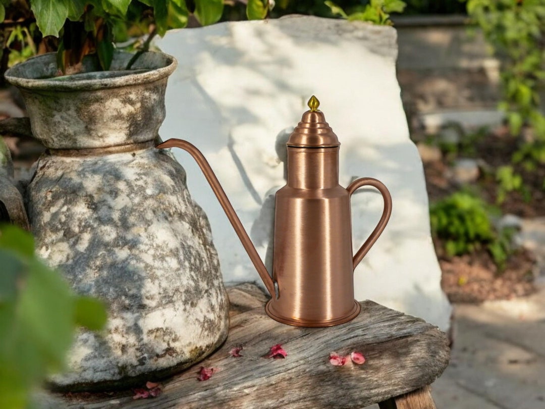 Copper Oil Bottle 500 Ml, %100 Pure Copper Oil Bottle, Copper Jug, Oil ...