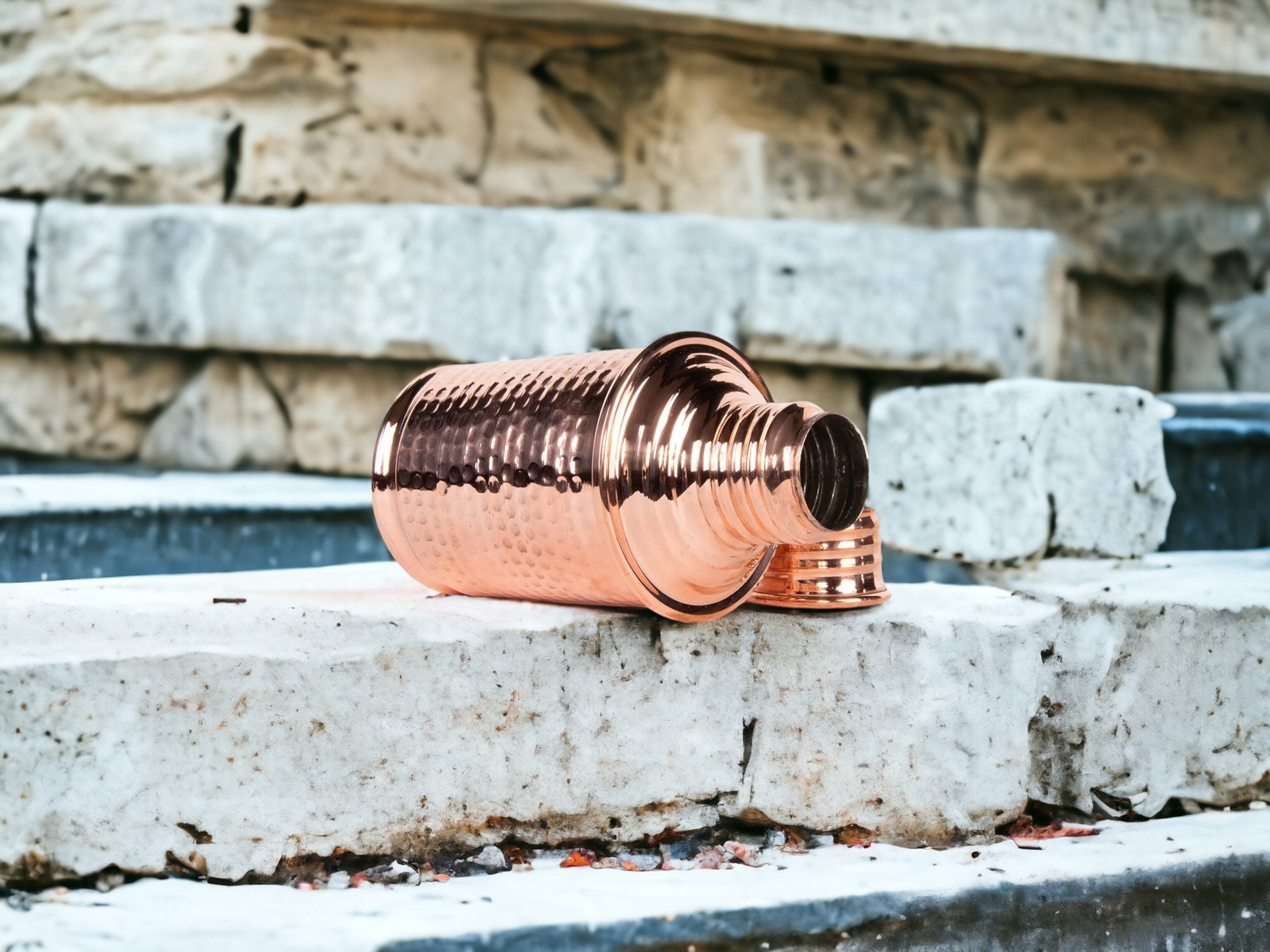 Hanmdade Pure Copper Water Bottle ,handcrafted Engraved Unique Copper ...