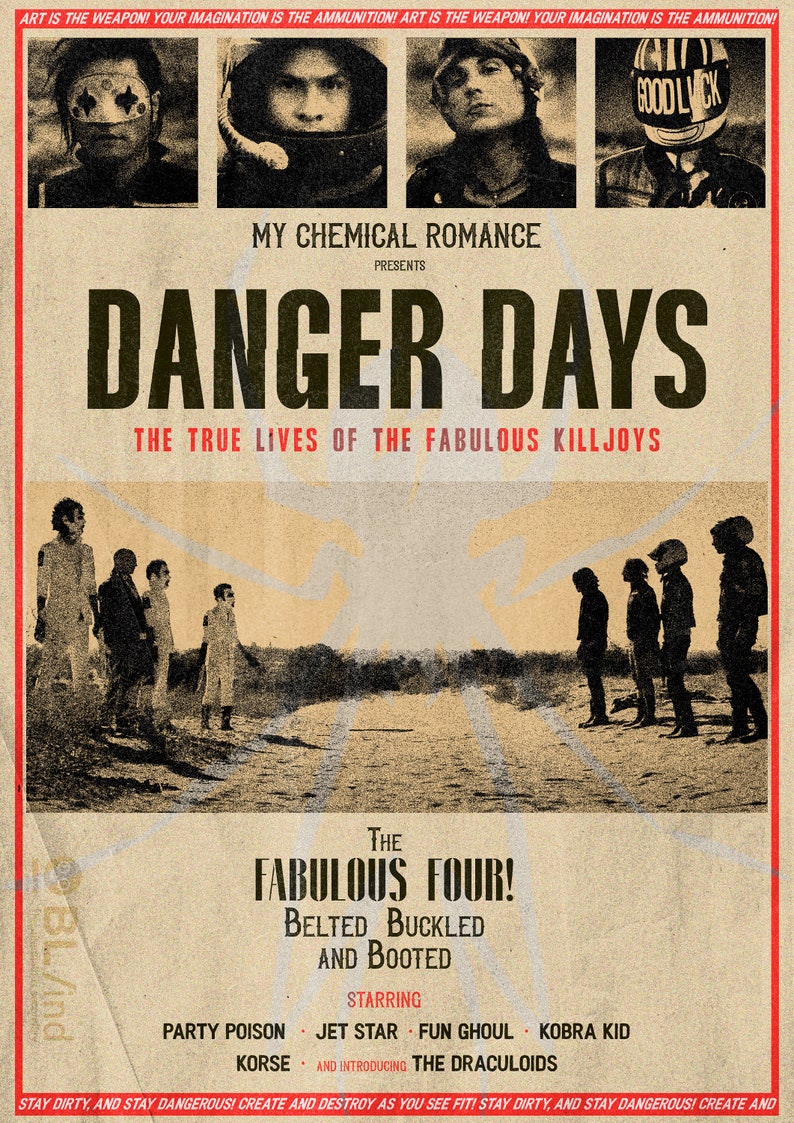 My Chemical Romance, Danger Days Poster, Digital Print - Etsy