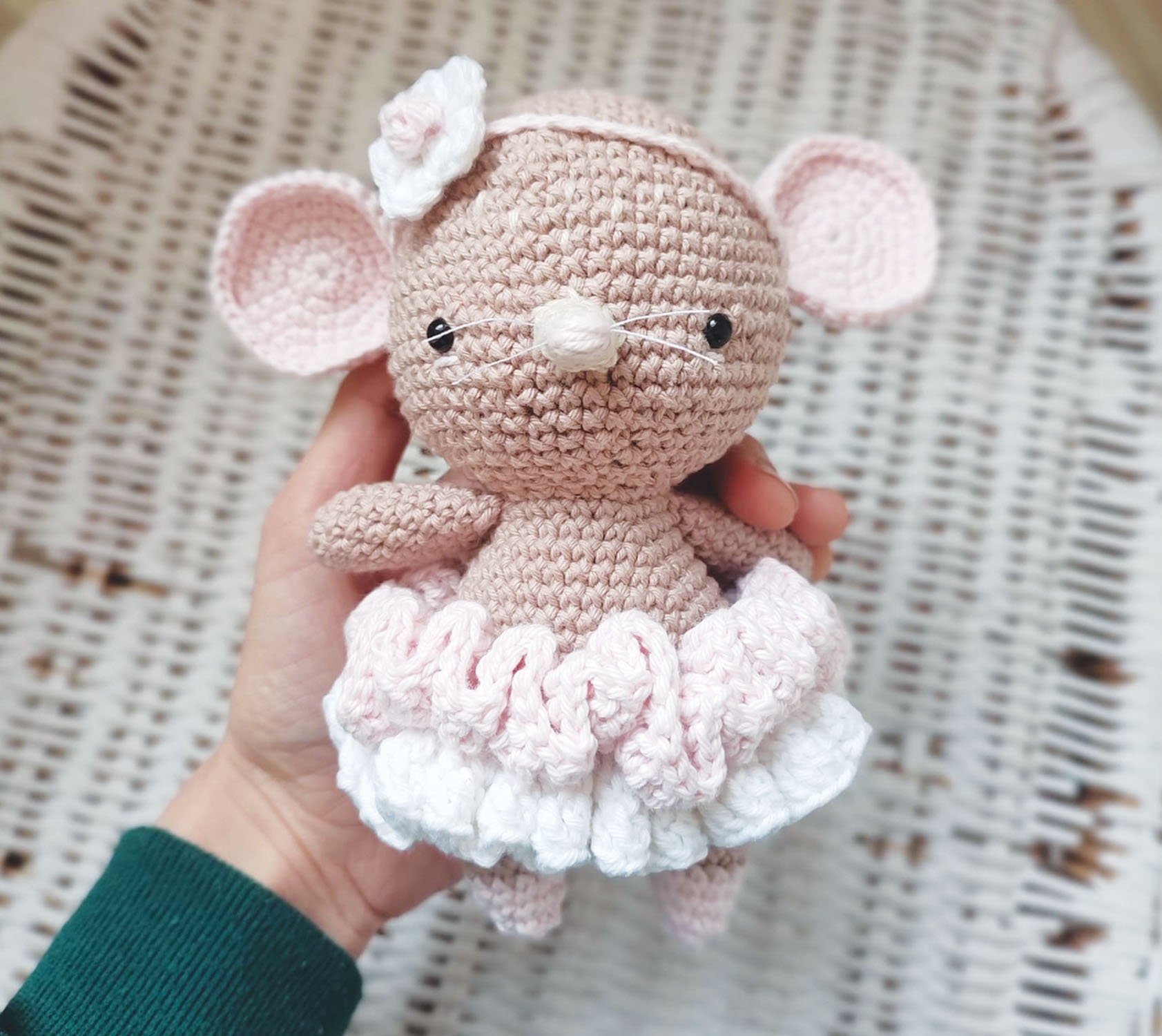 Baloona the Mouse Crochet Pattern. Instant PDF Download. Cute Amigurumi ...