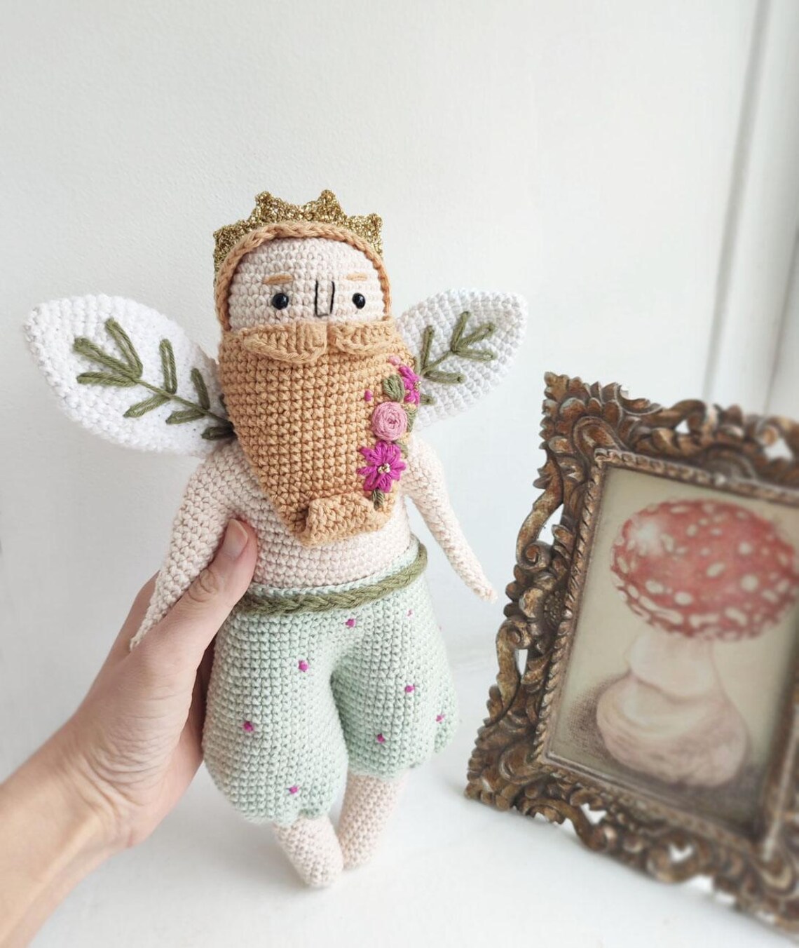 Florin the Fairy King Crochet Pattern. Instant PDF Download. Cute Fairy ...