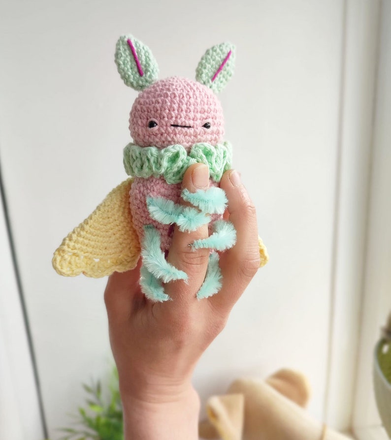 Molly the Moth Crochet Pattern. Instant PDF Download. Cute Moth ...
