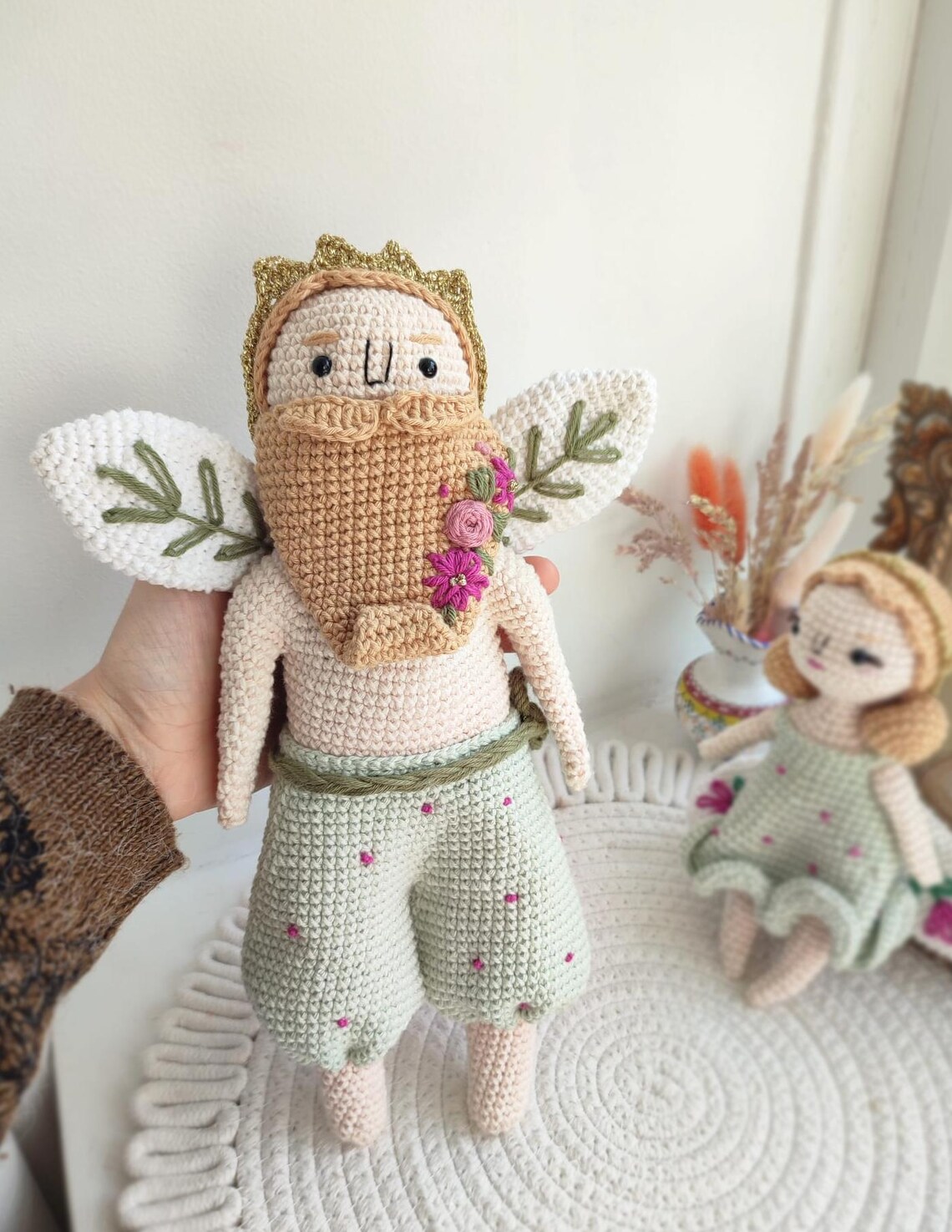 Florin the Fairy King Crochet Pattern. Instant PDF Download. Cute Fairy ...