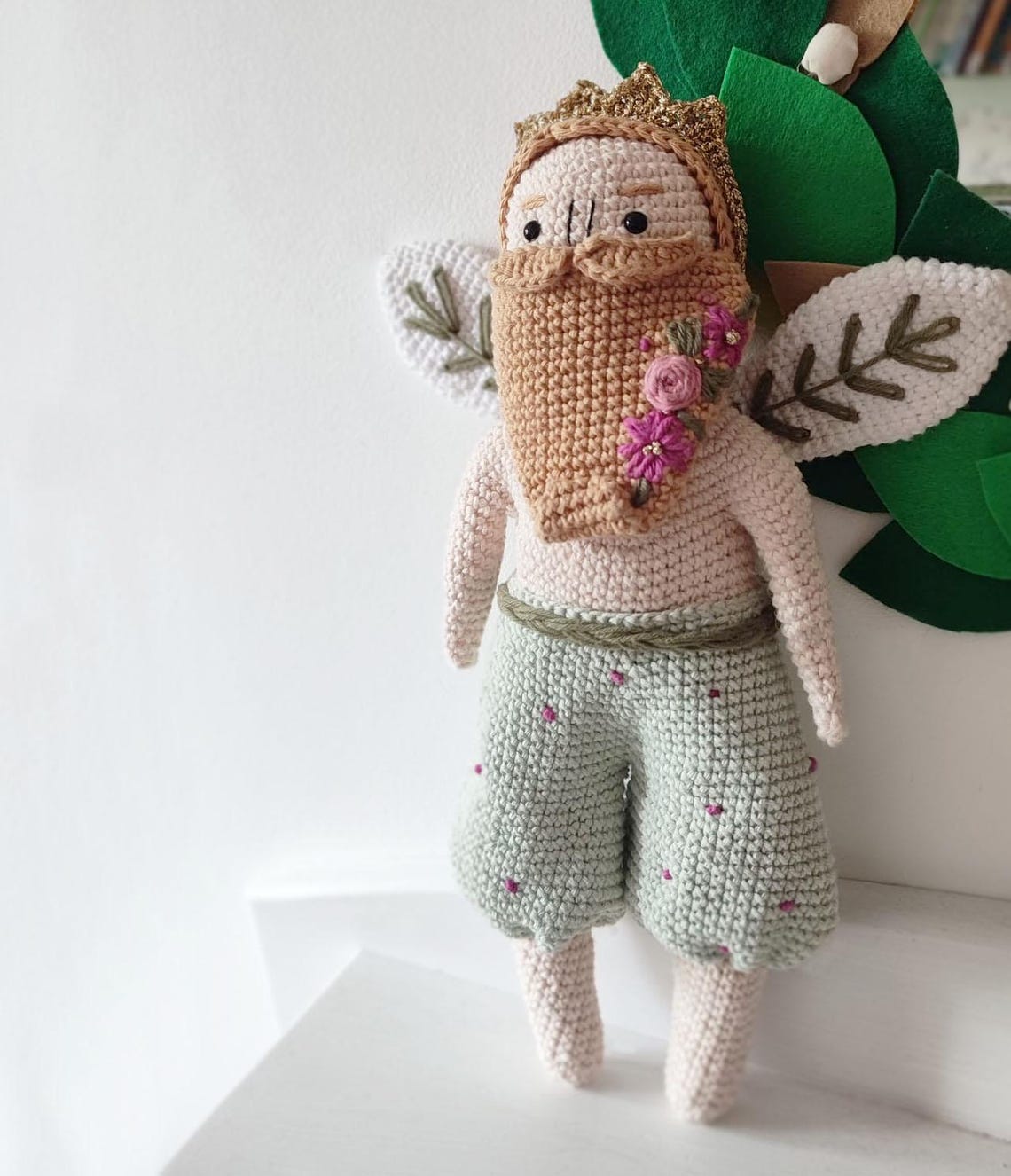 Florin the Fairy King Crochet Pattern. Instant PDF Download. Cute Fairy ...