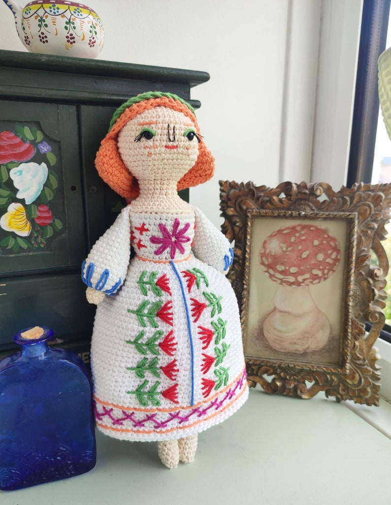 Freya Doll Crochet Pattern. Instant PDF Download. Cute Doll Amigurumi ...