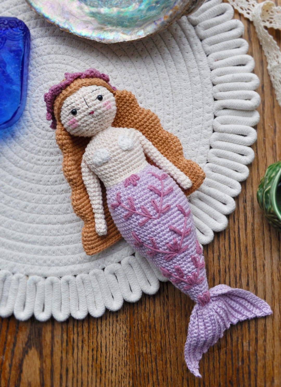Margot the Mermaid Crochet Pattern. Instant PDF Download. Cute Mermaid ...