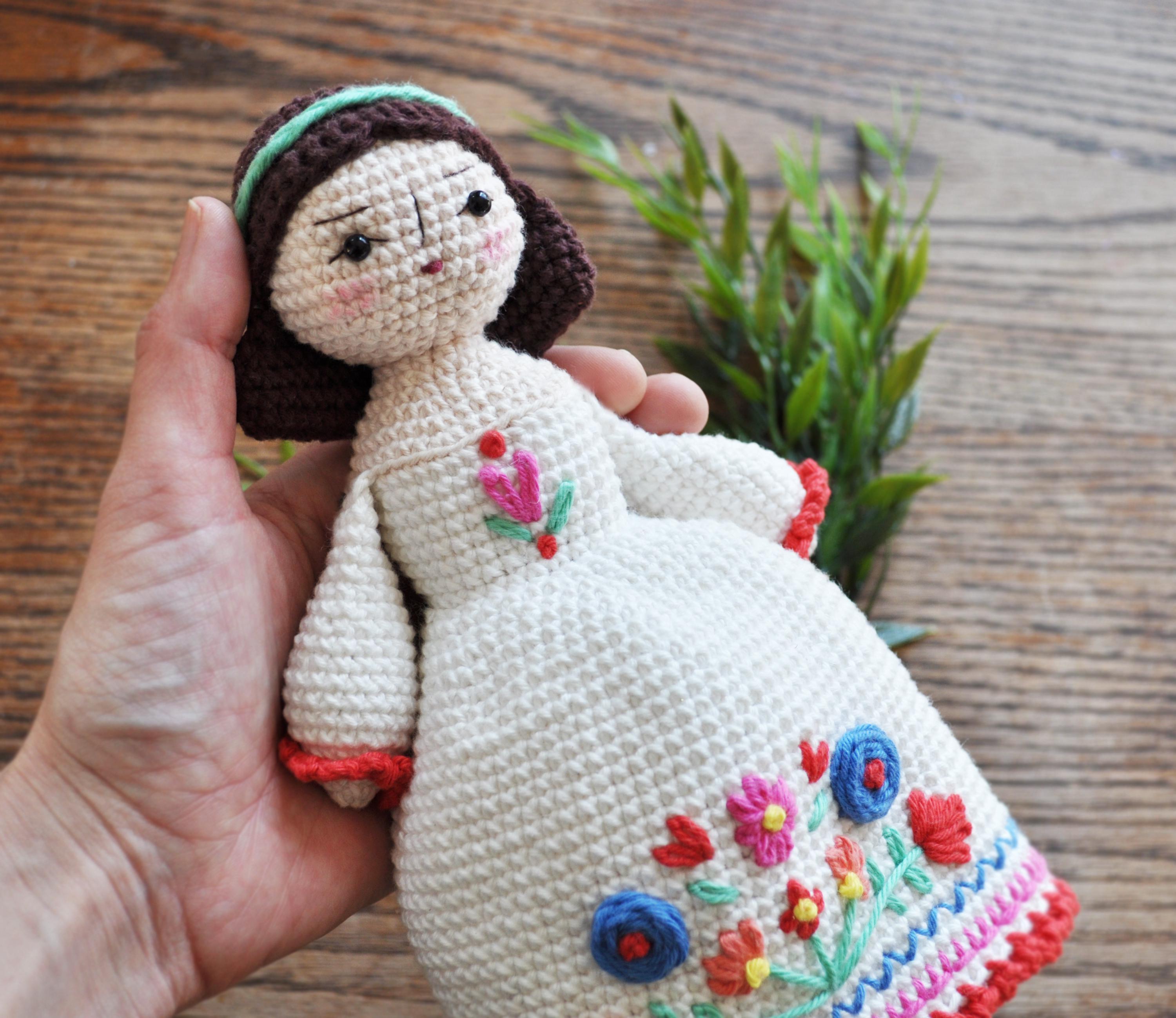 Freya Doll Crochet Pattern. Instant PDF Download. Cute Doll Amigurumi ...