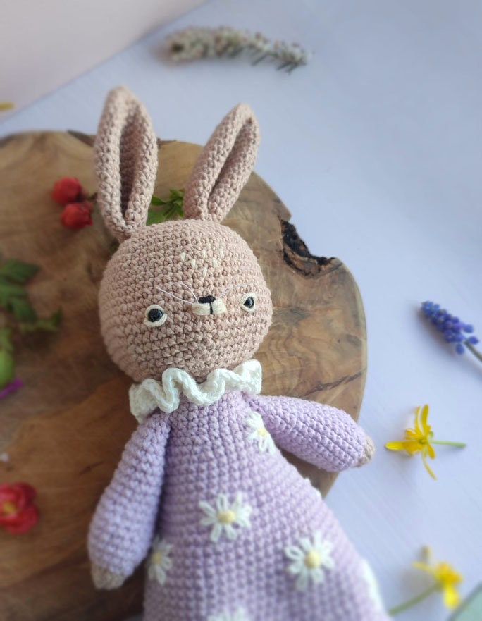 Daisy the Bunny Crochet Pattern. Instant PDF Download. Cute Easter ...