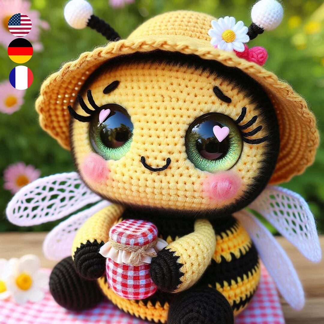 Melly the Picnic Bee Crochet Pattern – Adorable Amigurumi in English ...