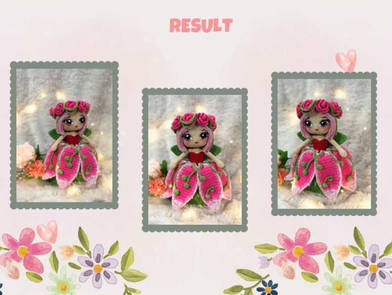 Tulina the Tulip Fairy Crochet Pattern – Whimsical Amigurumi Doll in ...