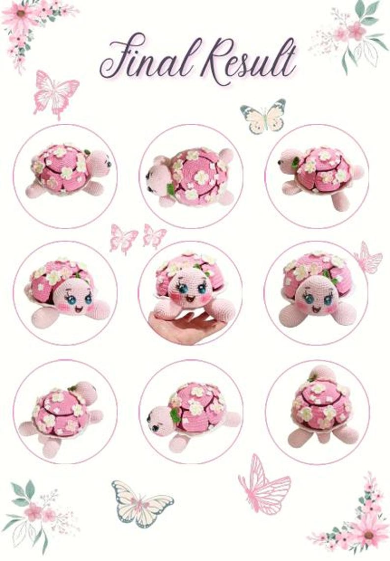 Blossom the Sakura Turtle Crochet Pattern - Adorable Amigurumi in ...