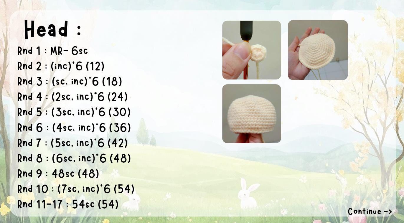 Luma the Sun Bunny Crochet Pattern – Spring Amigurumi Doll in English ...
