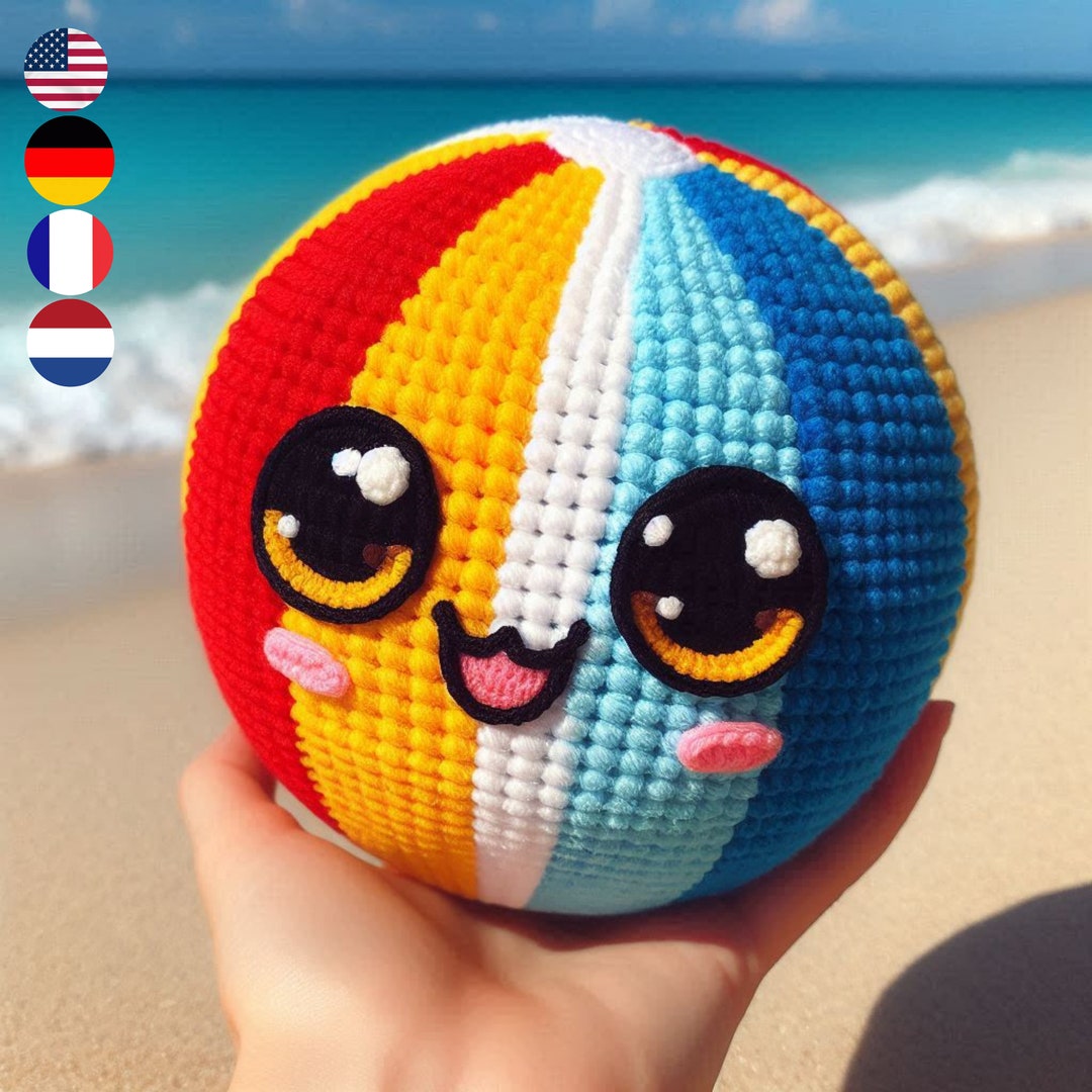 Beach Ball Crochet Pattern - DIY Crochet Toy - Handmade Gift Idea PDF ...