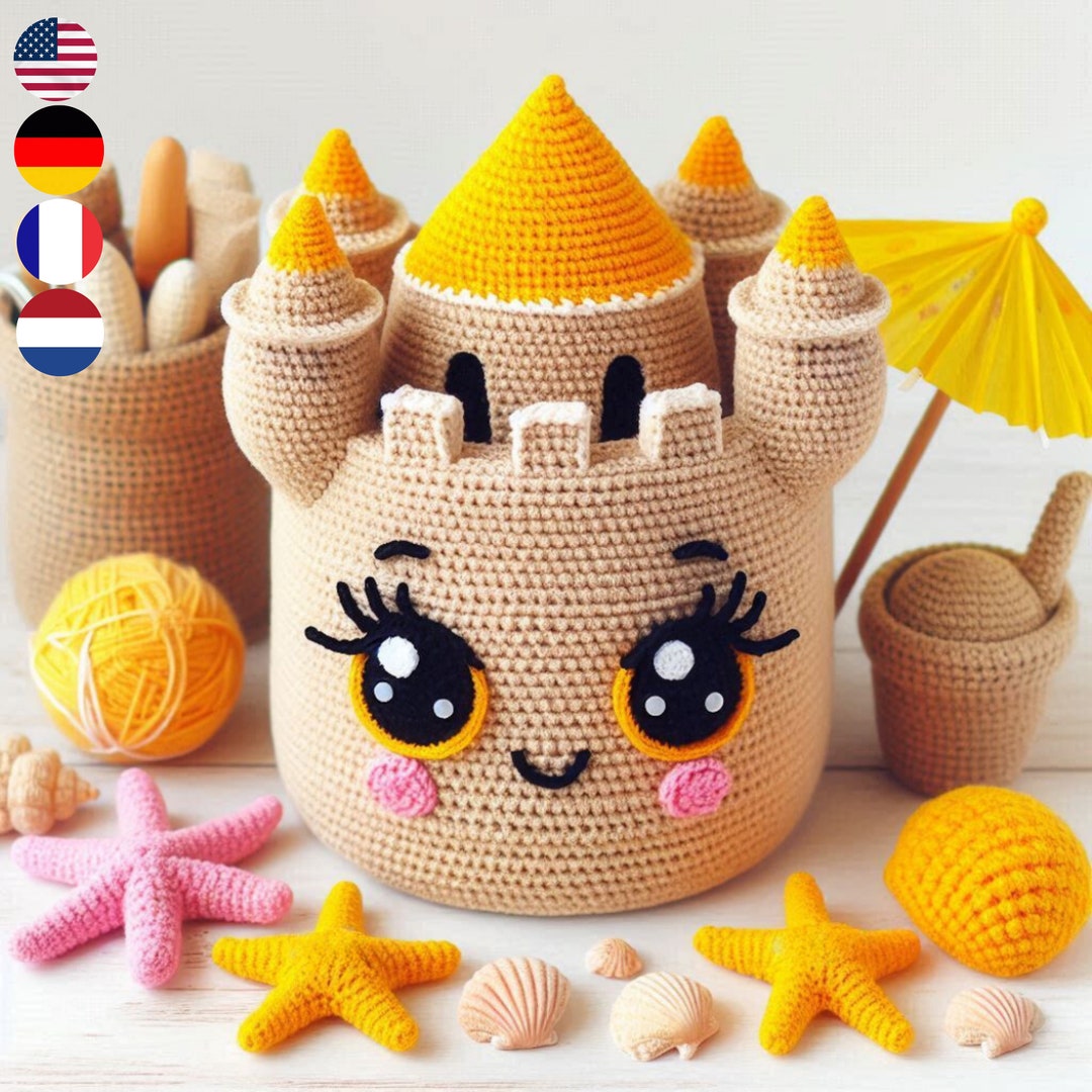 Amigurumi Sand Castle Crochet Pattern - DIY Crochet Toy - Handmade Gift ...