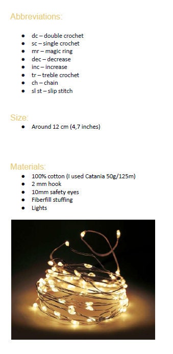 Fairy Night Lamp Dolls Crochet Pattern, Amigurumi Toy, Handmade Craft ...