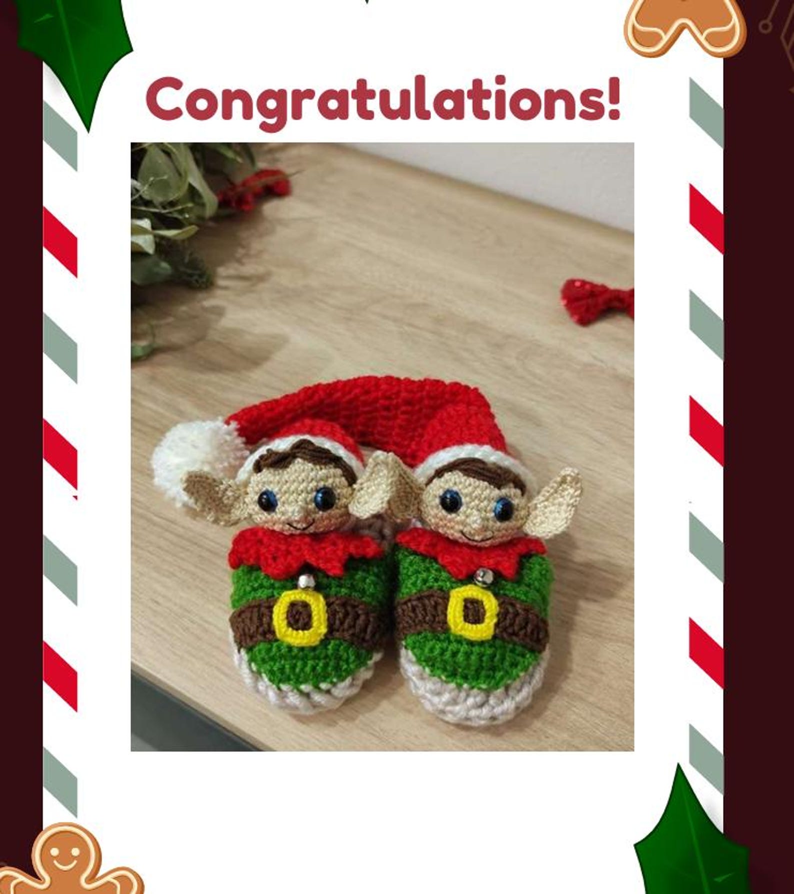 Elf Slippers Crochet Pattern With Festive Details PDF Multi-language ...