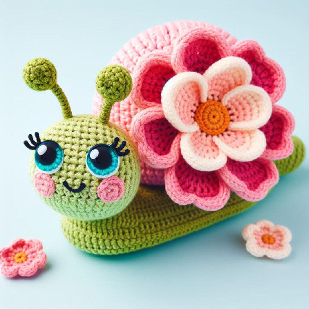 Flower Snail Crochet Pattern Gift Guide PDF - Etsy