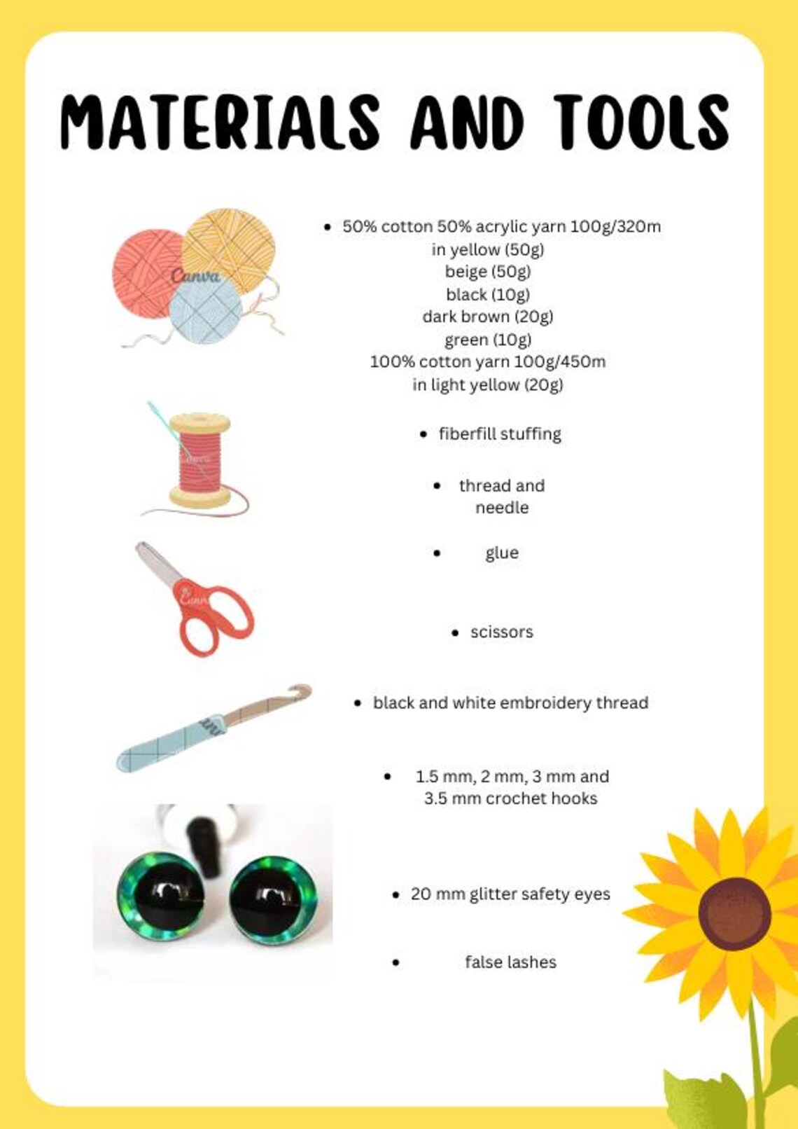 Solara the Sunflower Fairy Crochet Pattern – Whimsical Amigurumi Doll ...