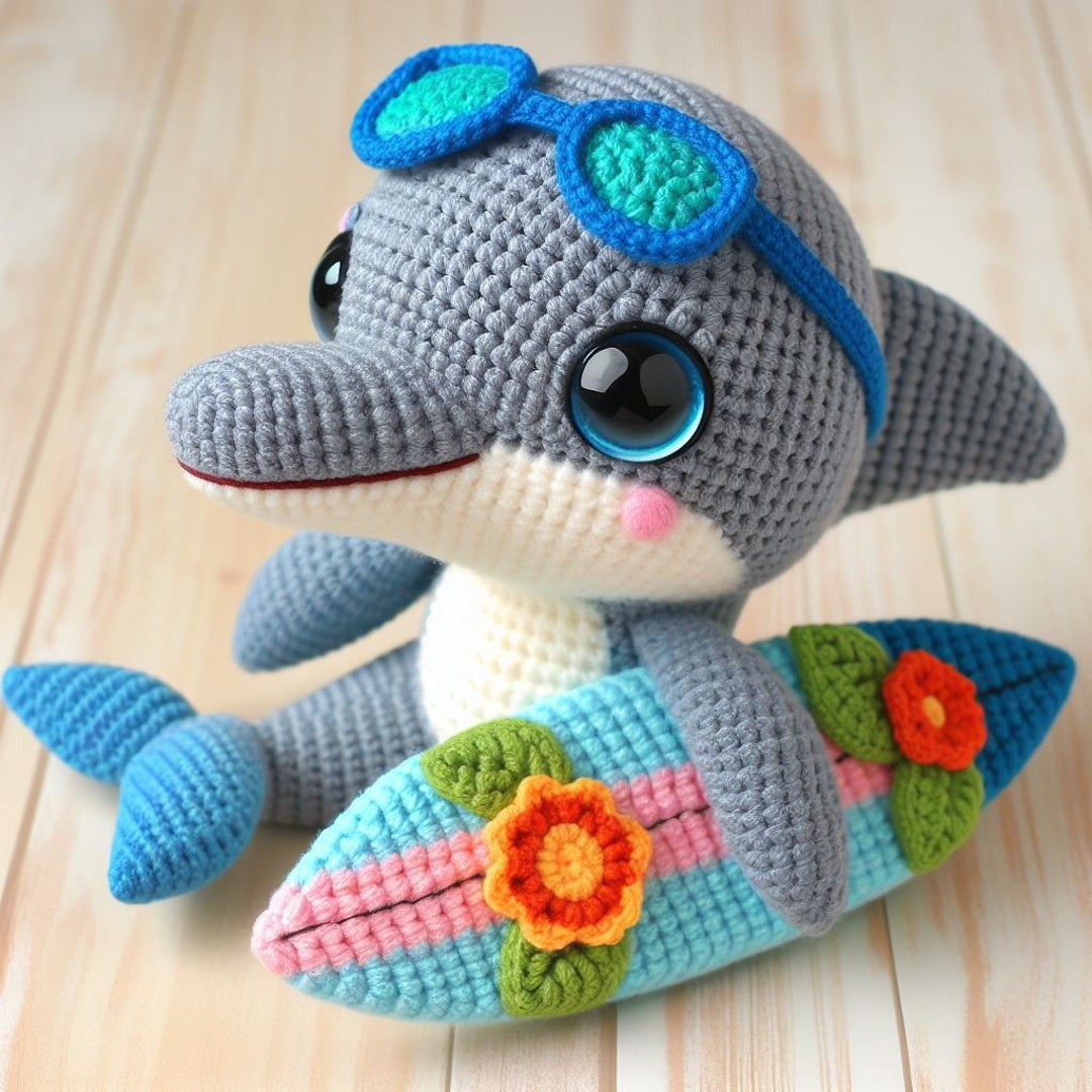 Surfing Dolphin Crochet Pattern Gift Guide PDF - Etsy