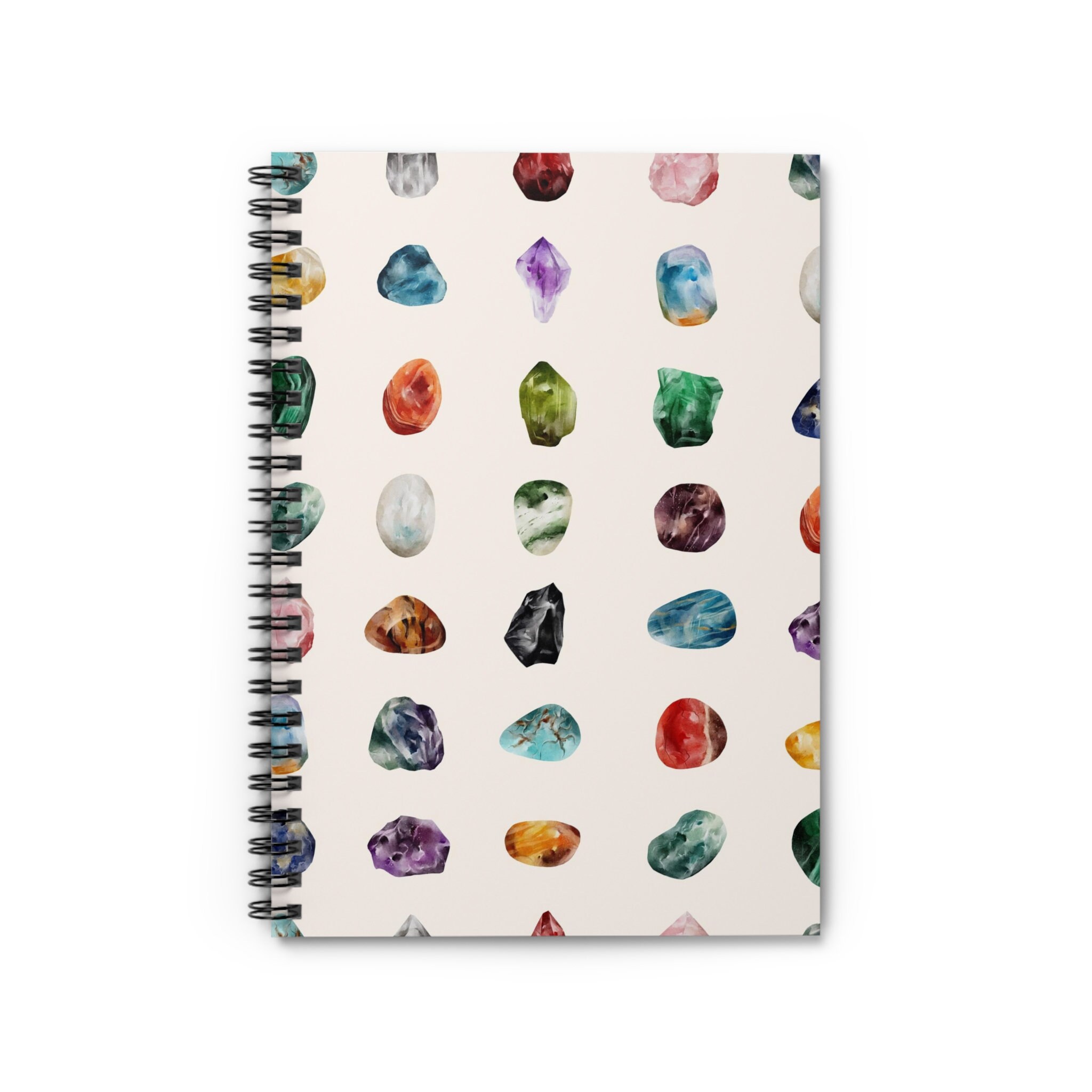 Planner Sketchbook Notebook ruled Line. Various Mineral Stones Pattern ...