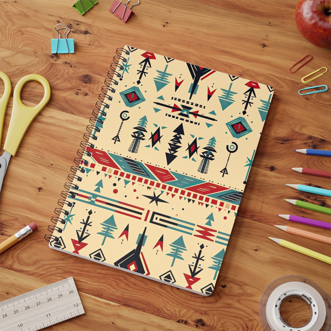 American Indian Pattern Notebook. Native American Diary Indian ...