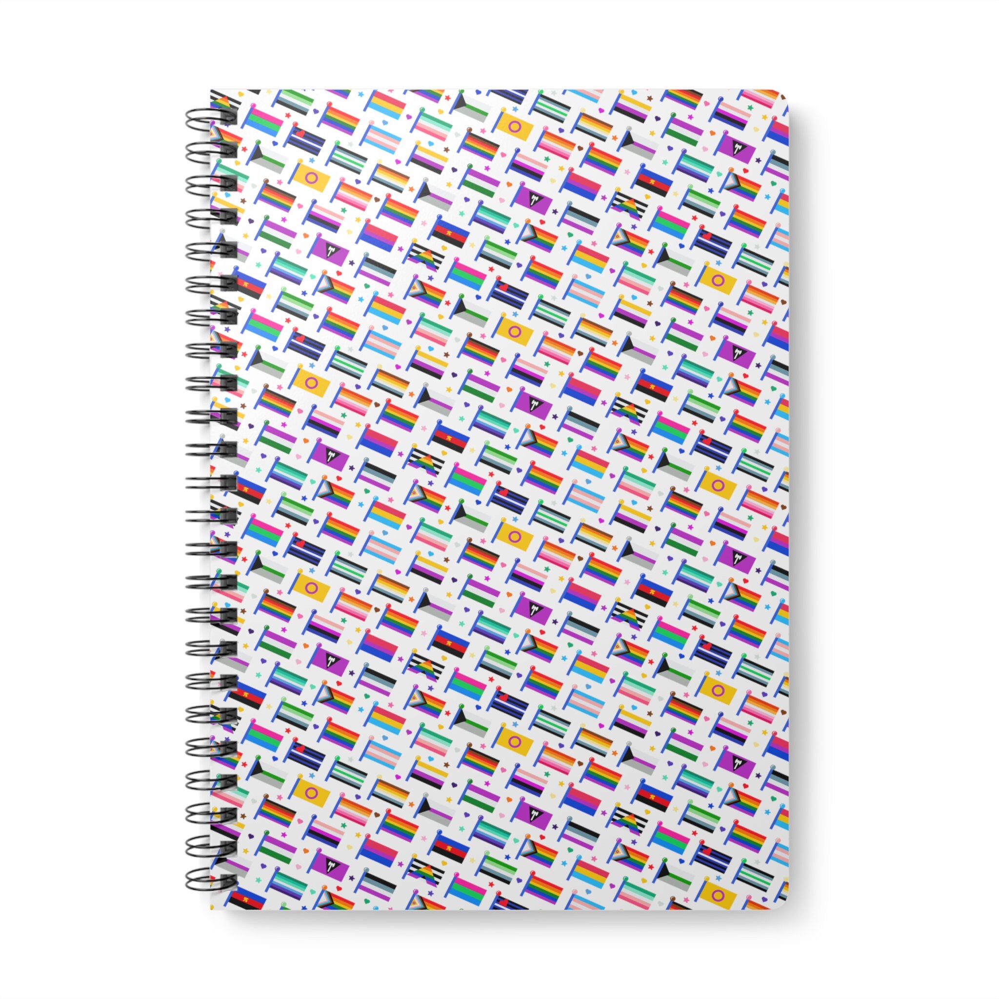 Pride Flags Notebook. LGBTQ Flag Progress Pride Flag Non Binary Flag ...